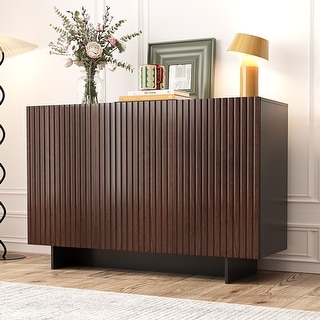 47" Storage Sideboard Buffets Cabinet with 3 Doors - Bed Bath & Beyond - 41631100